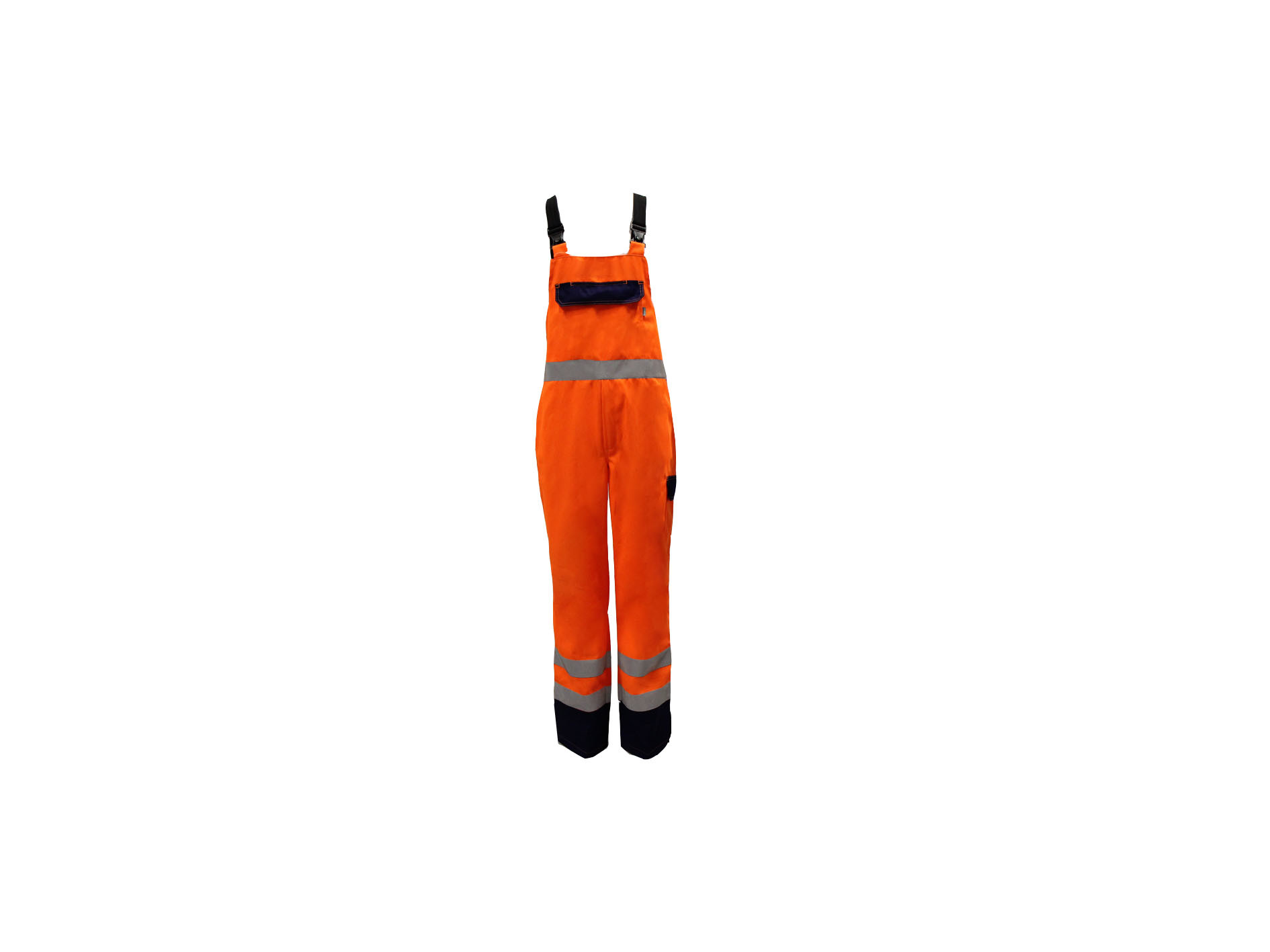 Man 250GSM CVC Reflective Working Bib Overalls With Adjustable Braces ...